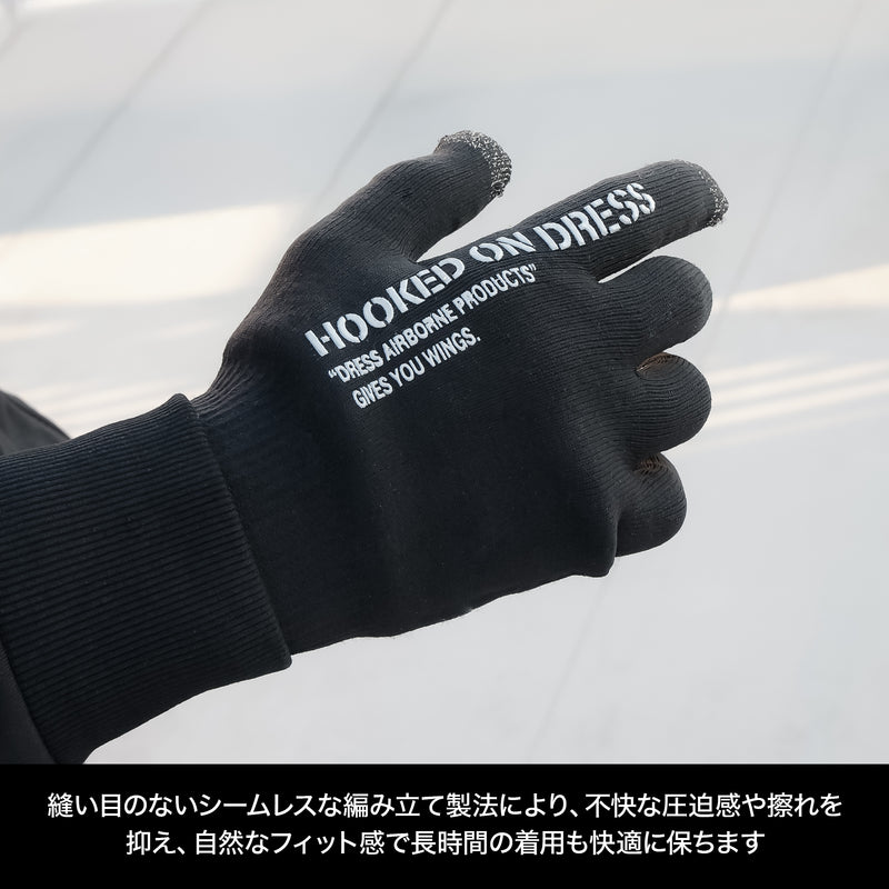 DRESS 防水ニットグローブ フィッシング アウトドア S-M/L-XL 全天候対応
